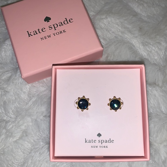 kate spade | Jewelry | Kate Spade Flying Colors Bezel Studs Montana ...